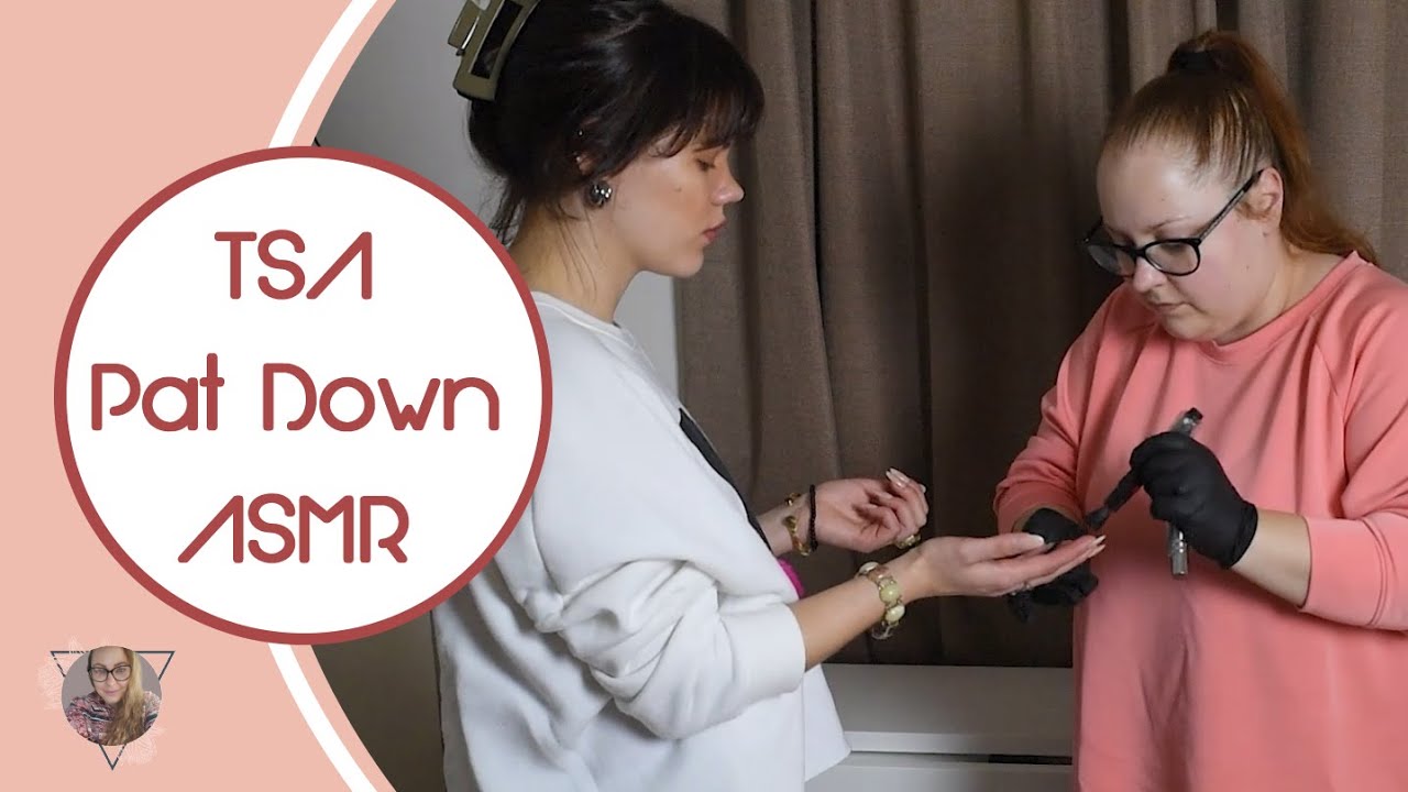 * ASMR * TSA Pat Down / Immigration Office Interview / REAL PERSON / Airport check ...