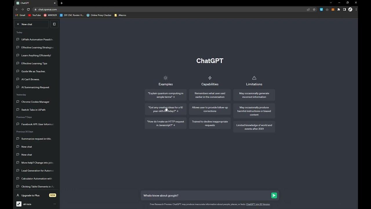 Chat gpt automation || RPA (Robotic Process of Automation) - YouTube
