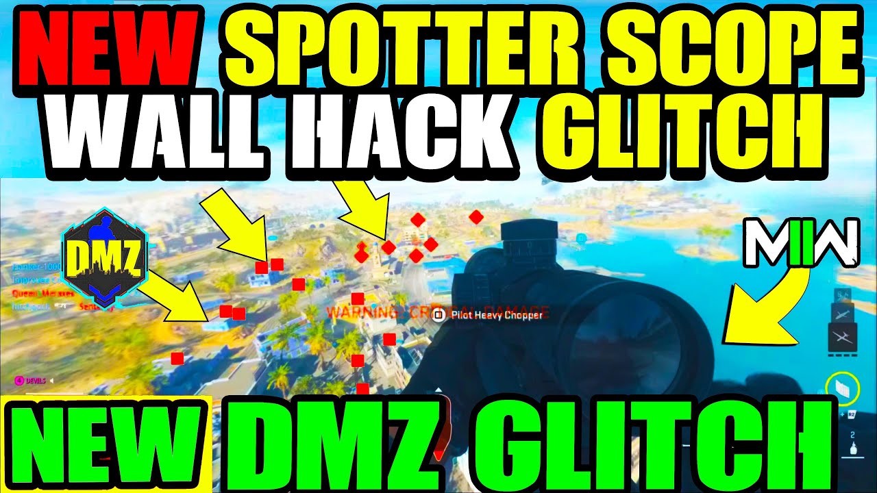 MW2 DMZ GLITCH: NEW WALLHACK GLITCH DMZ SPOTTER SCOPE GLITCH DMZ Easy ...