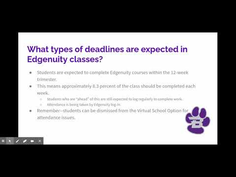 Edgenuity Overview for Students - Google Slides - YouTube