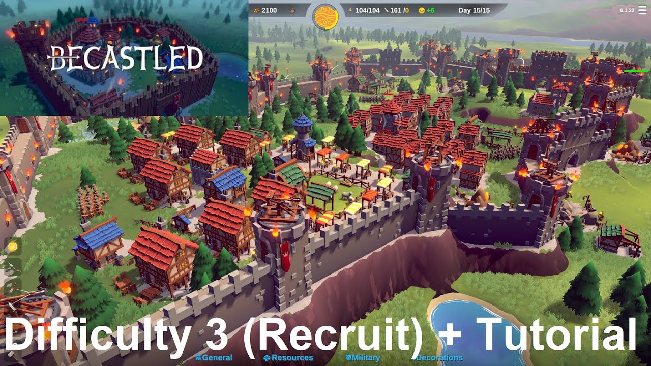 Becastled - Colony builder / RTS - Level 3 (Recruit) Playthrough ...