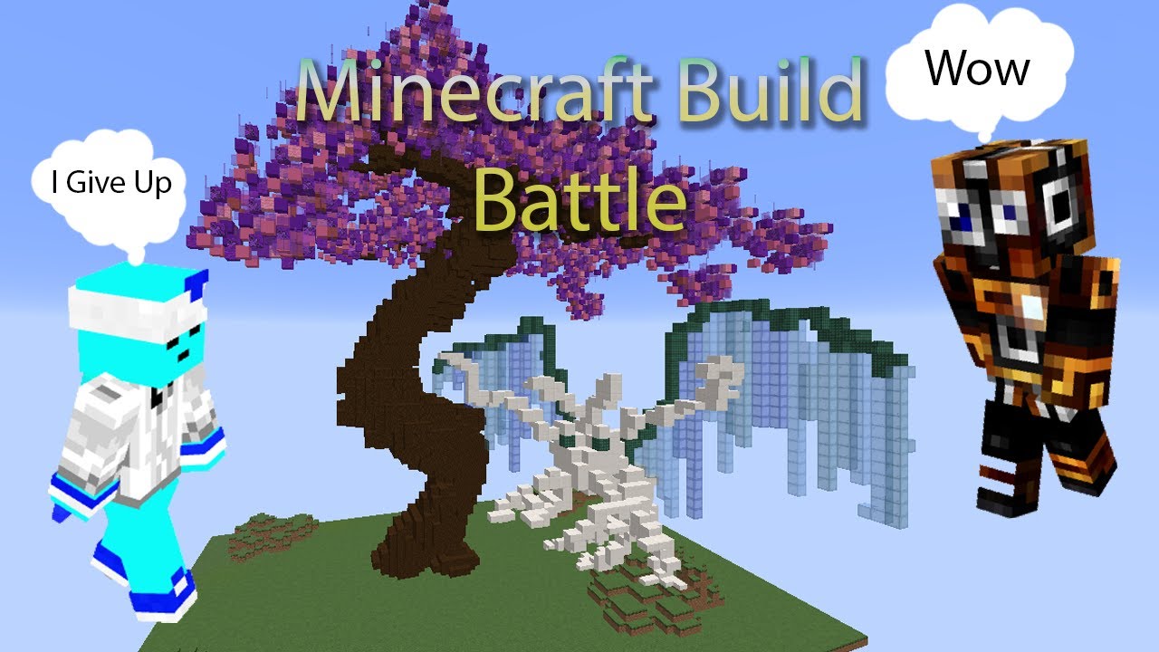 Minecraft: Tree Theme Build Battle (feat Porkupinepig) - YouTube