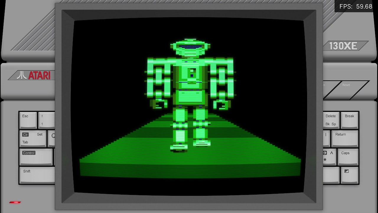 Atari Robot / Spaceship Demo (1984) - Atari 400/800, XL, XE - YouTube