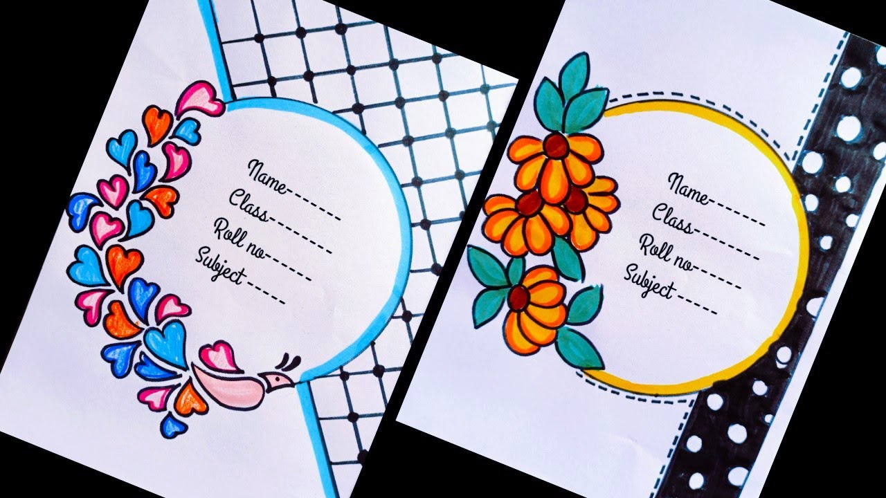 2 Circle ⭕ Design For Project /Project Work Designs /Project Design ...