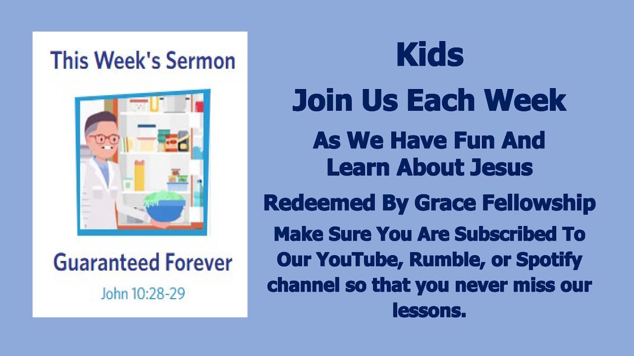 Sermons 4 Kids - Guaranteed Forever - John 10:22-30 - YouTube