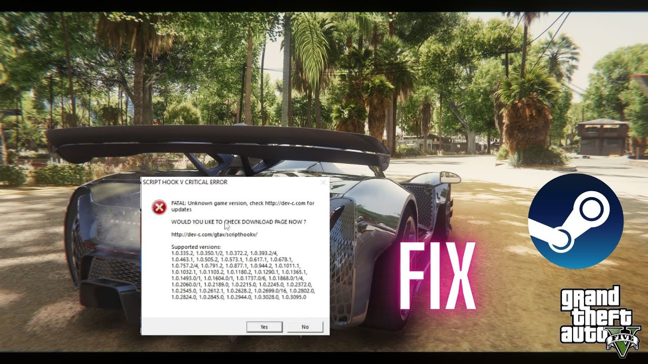 FIX Lỗi SCRIPT HOOK V CRITICAL ERROR Trên Steam ( CÁCH MỚI ) | Hạ Phiên ...