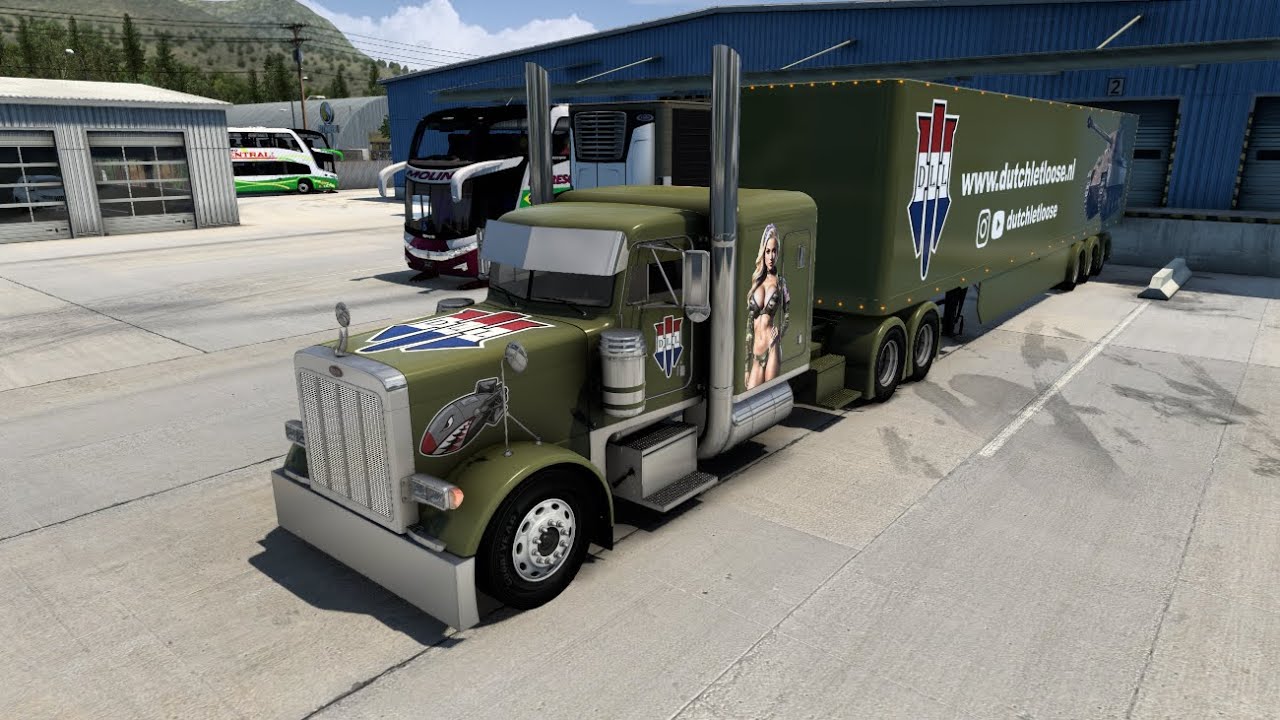 Peterbilt 379 Army Truck with army trailer (Jon Ruda) - American Truck ...