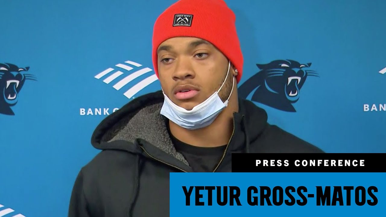 Yetur Gross-Matos talks about career game at Buffalo - YouTube
