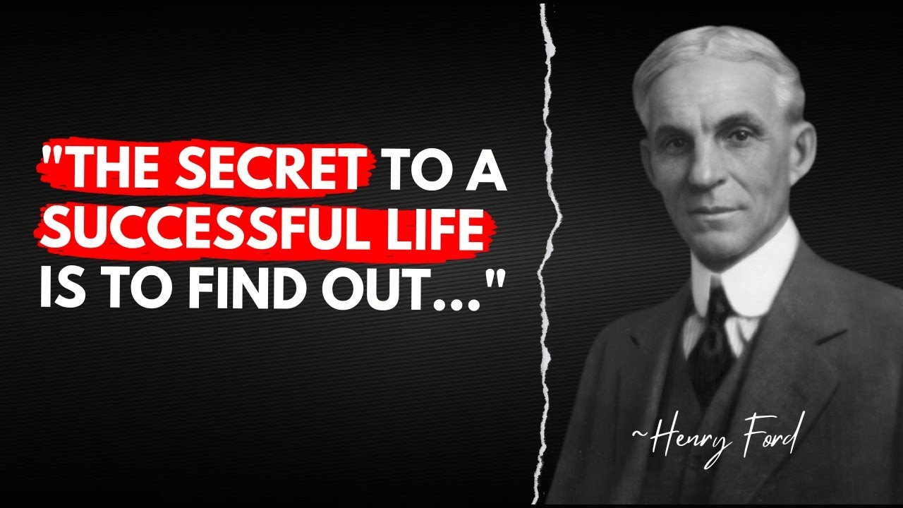 Inspiring Words That Changed the World From HENRY FORD - YouTube