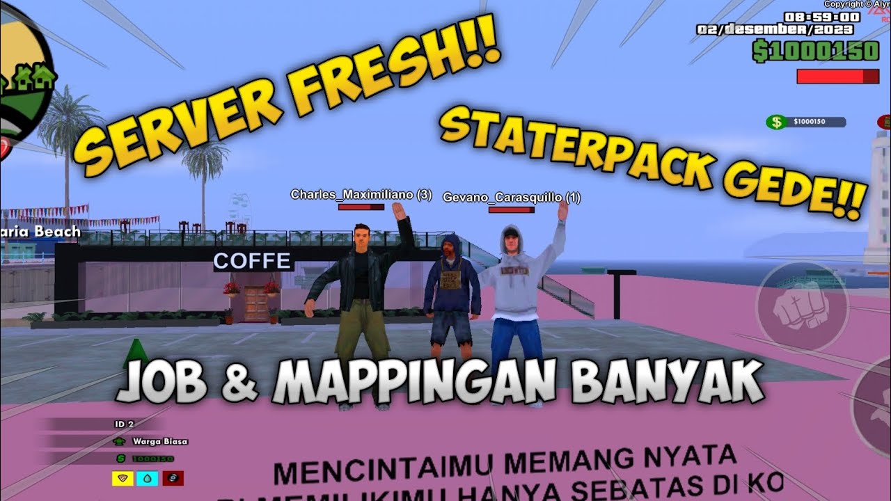 SERVER SAMP ANDROID & PC FITUR GG FULL TEXTDRAW,MAPPING,DYNAMIC ...