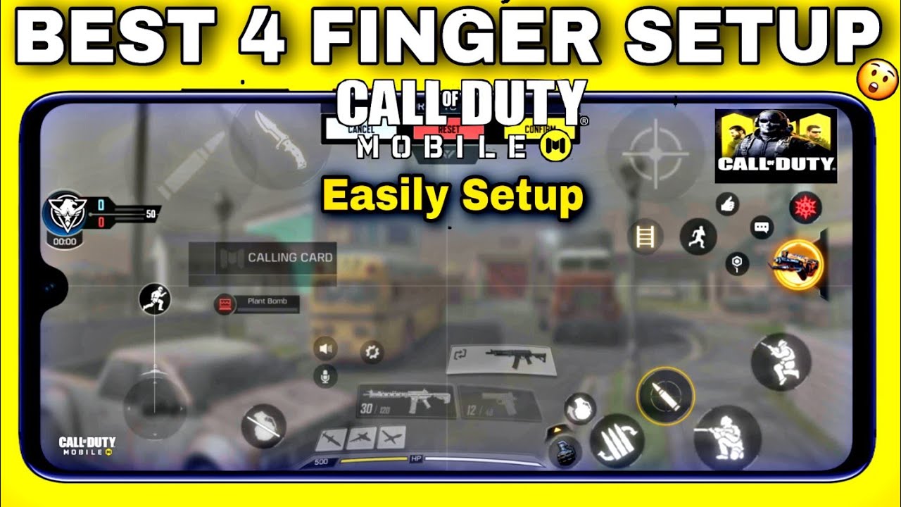 BEST 4 FINGER CLAW SETTING IN COD MOBILE IN HINDI | Easy & Simple Setup ...