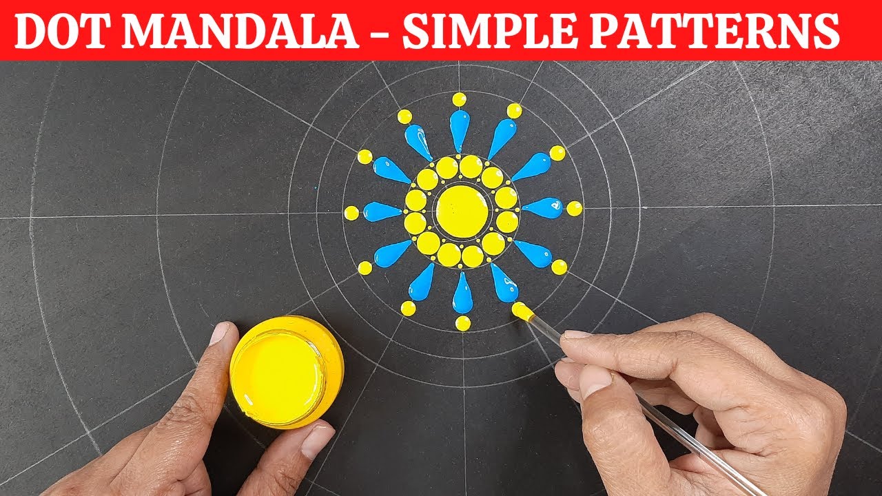 Dot Mandala | (Dot mandala for beginners) | Mandala dot painting | 77 ...