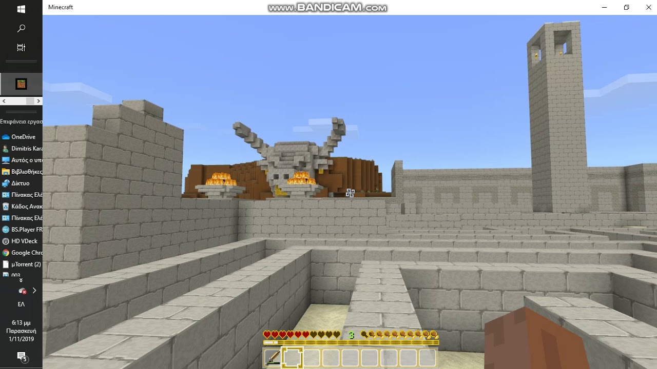 adventure in minecraft entering the labyrinth of the Minotaur - YouTube