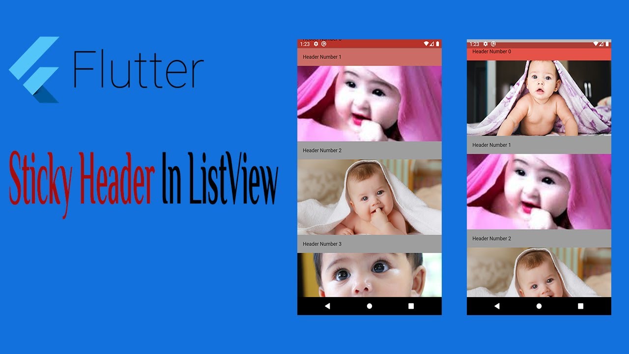 3- Flutter Sticky Header in ListView - YouTube