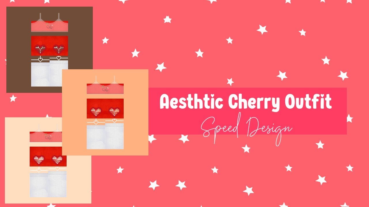 ROBLOX SPEED DESIGN ☆ Cherry Aesthetic Outfit - YouTube