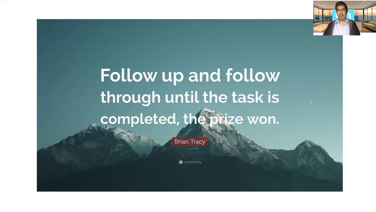 Follow-up & Follow-through - YouTube