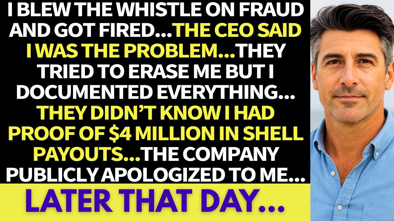 New CEO fired me after I blew the whistle on fraud, then blamed me for ...