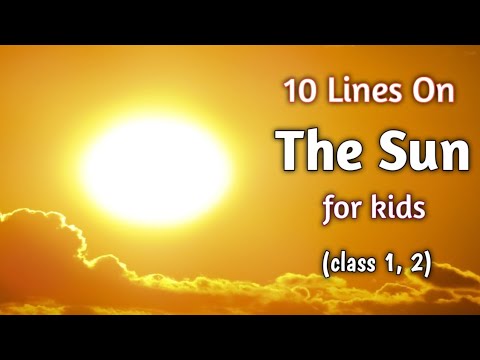 Sun🌞 | Sun Essay In English | 10 lines on Sun | about Sun for kids ...
