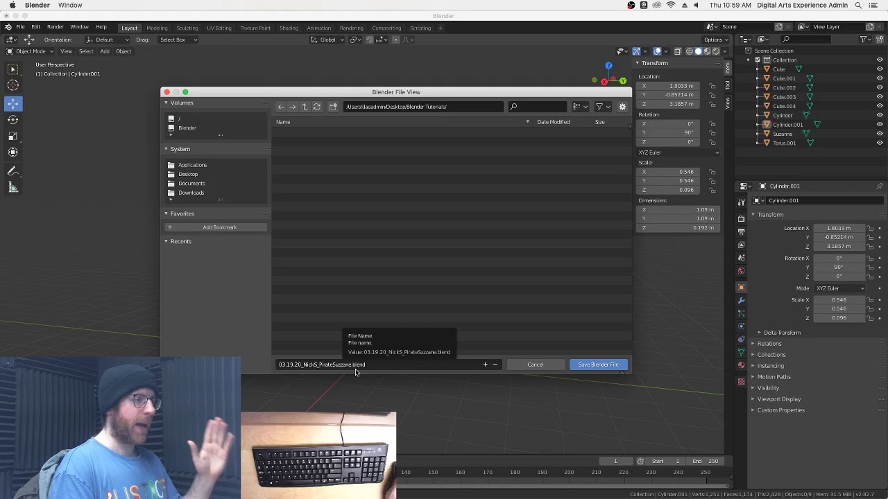 Nick Teaches Basic Controls In Blender - YouTube