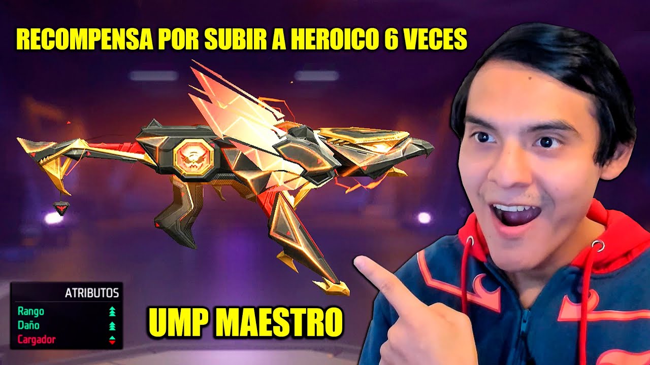 USE LA NUEVA UMP QUE TE DAN POR SUBIR A HEROICO en CLASIFICATORIA 😱 ...