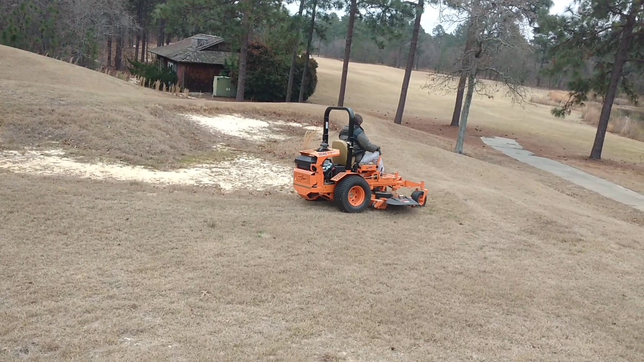 Turf Tiger II 61 inch Scag mower zero turn - YouTube