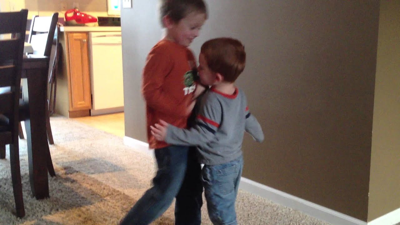 Chest bumping boys - YouTube