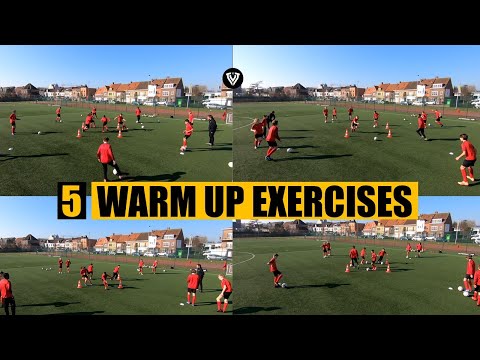 5 Warm Up Exercises | Football - Soccer Training - YouTube