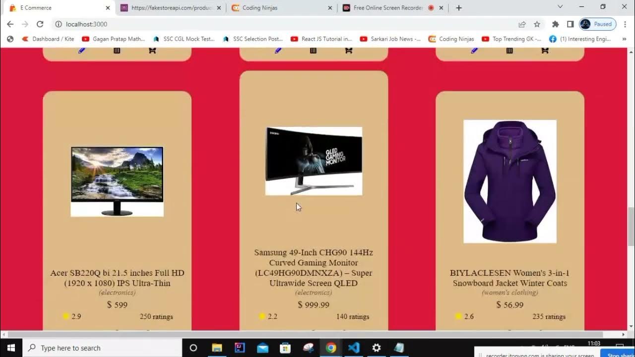React Ecommerce Website Youtube 1527