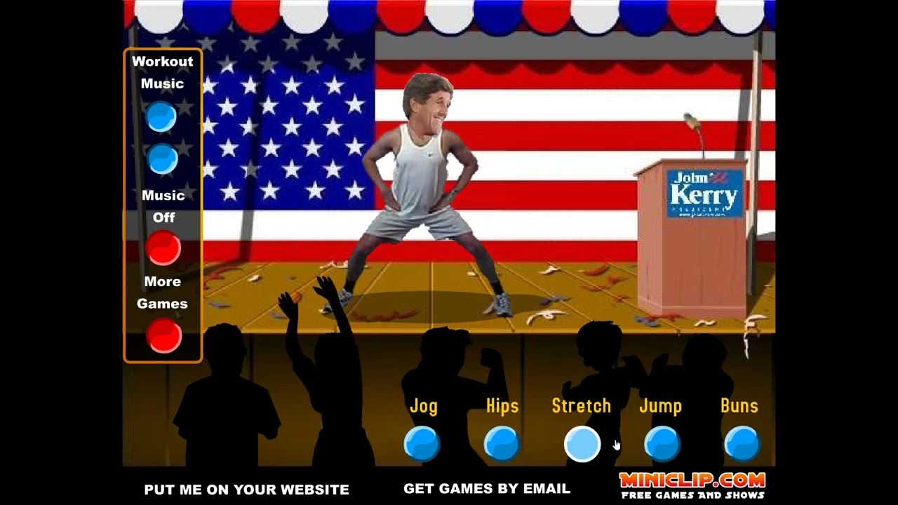 Kerry Workout - A free Political Game (flash Game) - YouTube