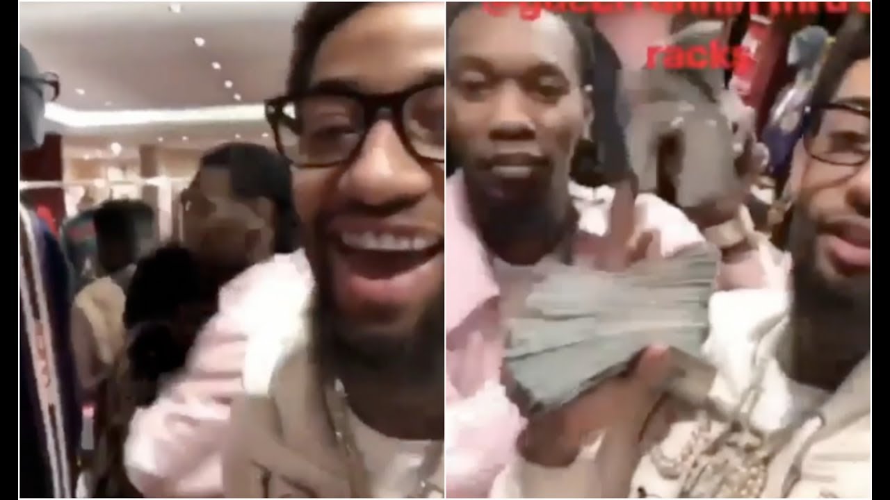 PNB Rock Runs Into Offset At The Gucci Store - YouTube