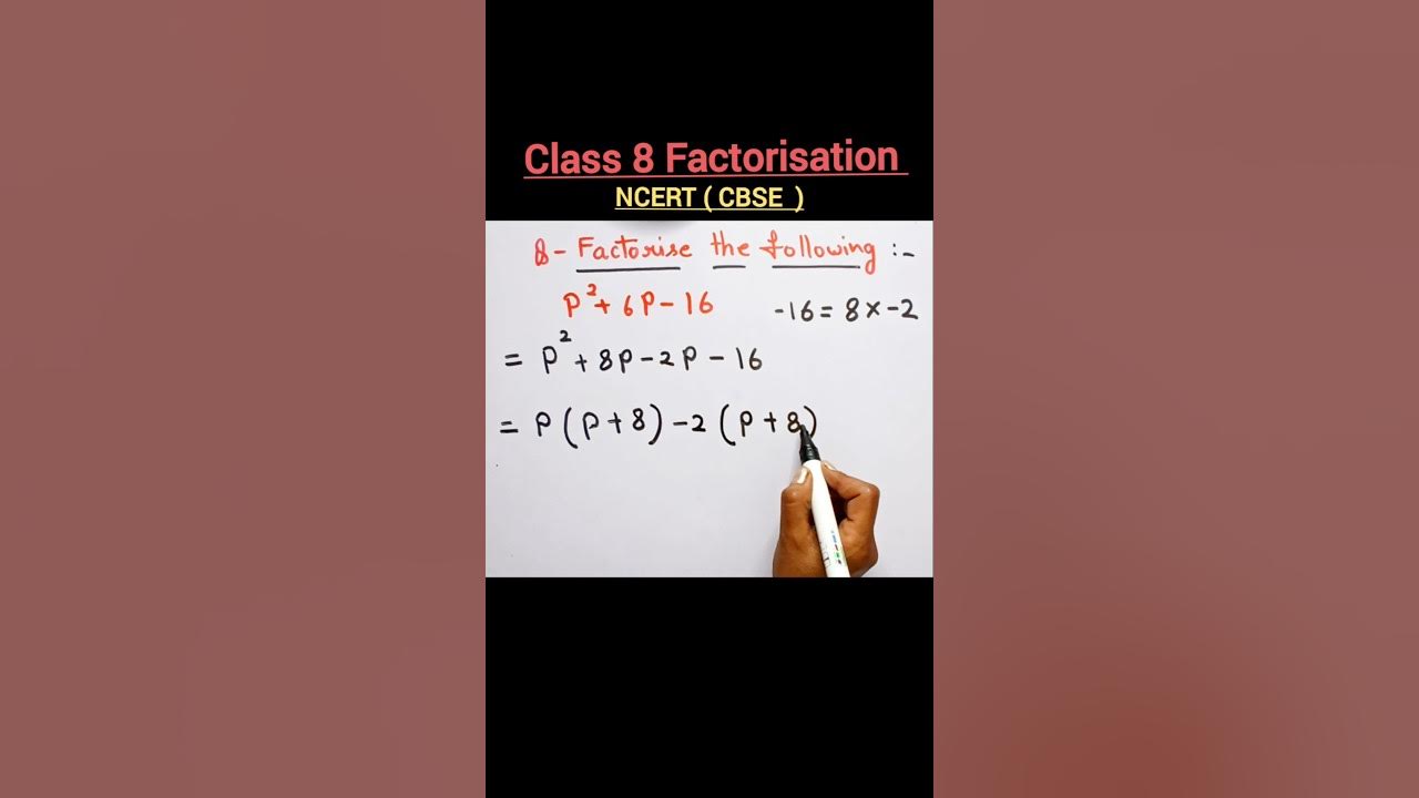 Factorisation class 8 | factorisation #shorts #maths - YouTube