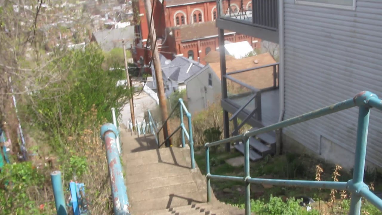 Pittsburgh South Side Slopes St Michael steps - YouTube