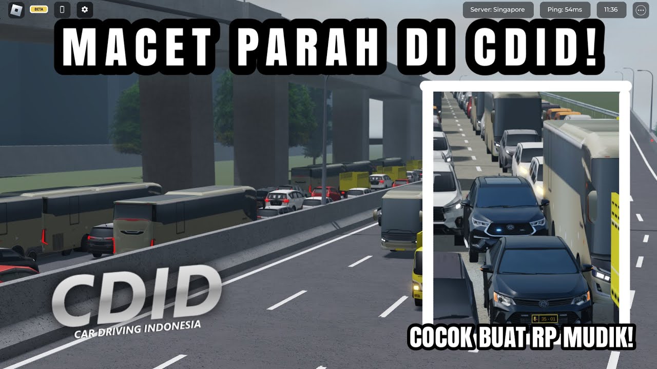 Traffic macet di CDID! - Car Driving Infonesia Roblox - YouTube