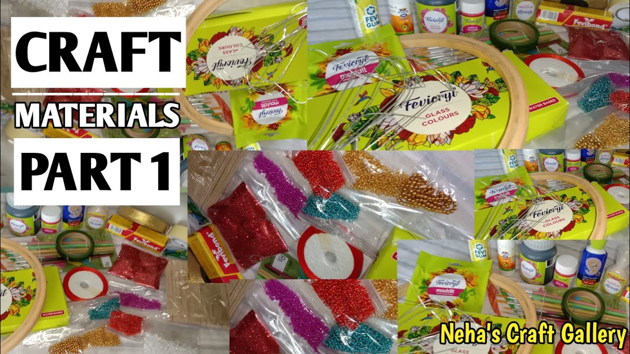 Craft Materials|My new Craft materials|craft material tour|New Craft ...