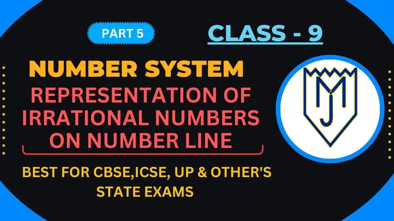 REPRESENTATION OF IRRATIONAL NUMBER ON NUMBER LINE | IRRATIONAL NUMBER ...