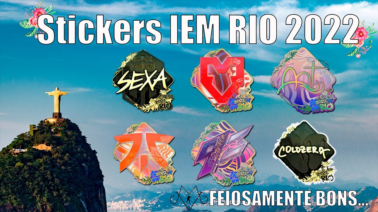 STICKERS IEM RIO 2022 - Feiosamente Bons... - YouTube