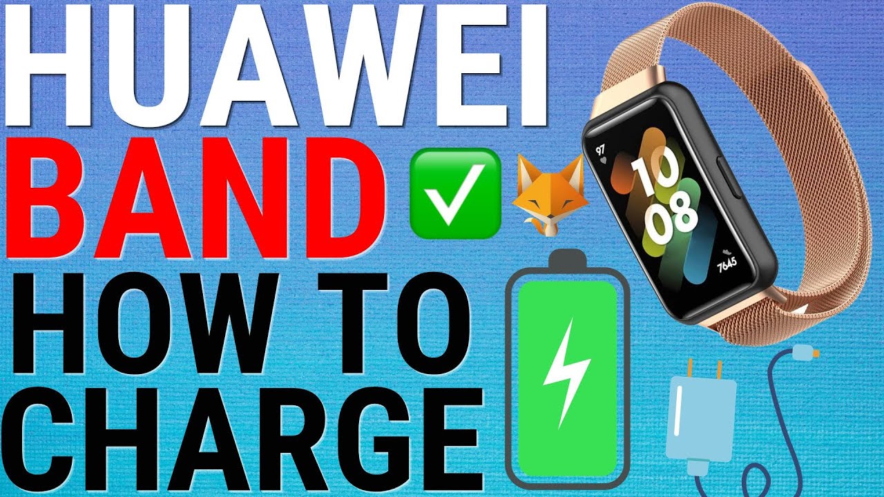 How To Charge The Huawei Band 8 - YouTube