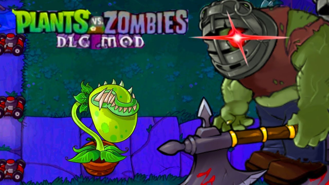 Probando el DLC mod del Plantas vs Zombies - YouTube