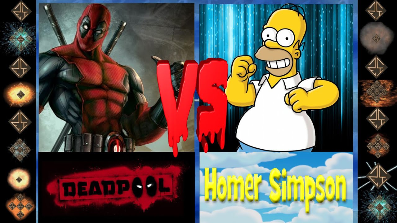 Deadpool (Marvel Comics) vs Homer Simpson (the Simpsons) - Ultimate ...