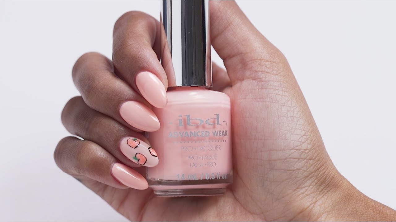 IBD Beauty Peachin' Nail Art - YouTube