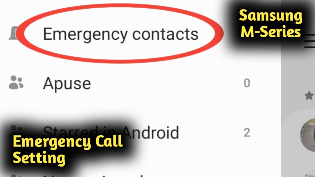 How to Set Emergency Call Setting in Samsung M12, M31, M21, M11, M02 ...