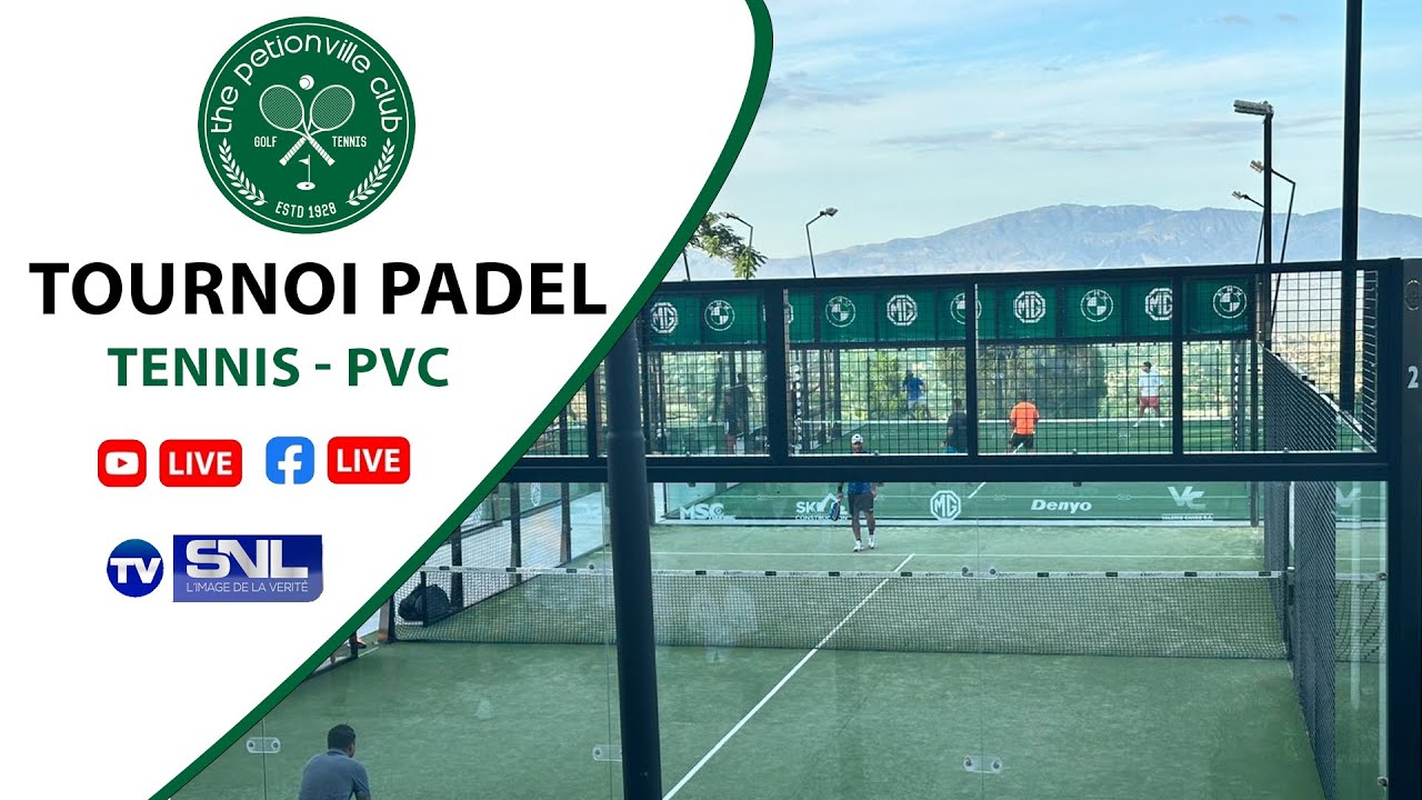 TOURNOIS PADEL - TENNIS PVC - TERRAIN 1 - YouTube