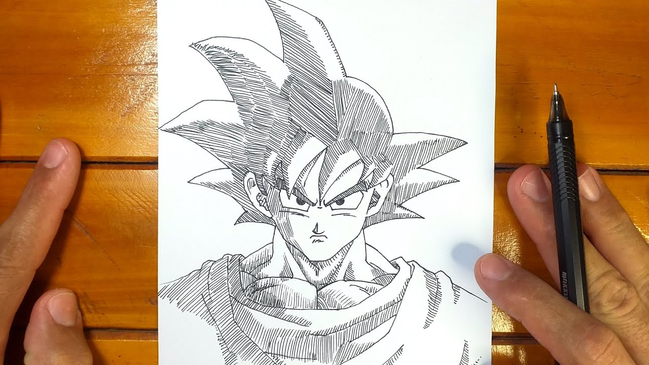 Drawing Goku step by step - YouTube