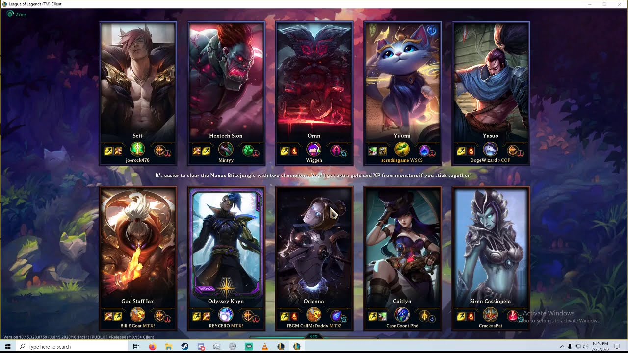Spectating my friends playing league - YouTube