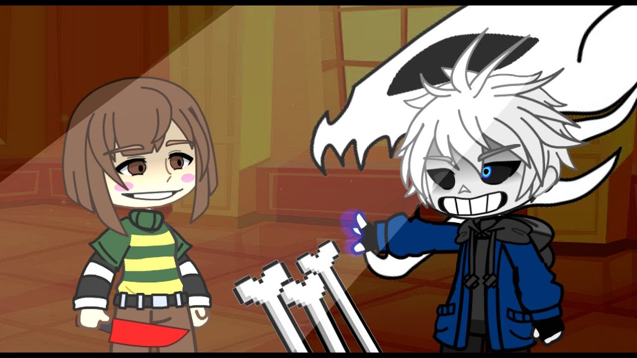 『Sans Vs Chara』- Undertale (GACHA CLUB) -｛BATTLEFAN｝ - YouTube