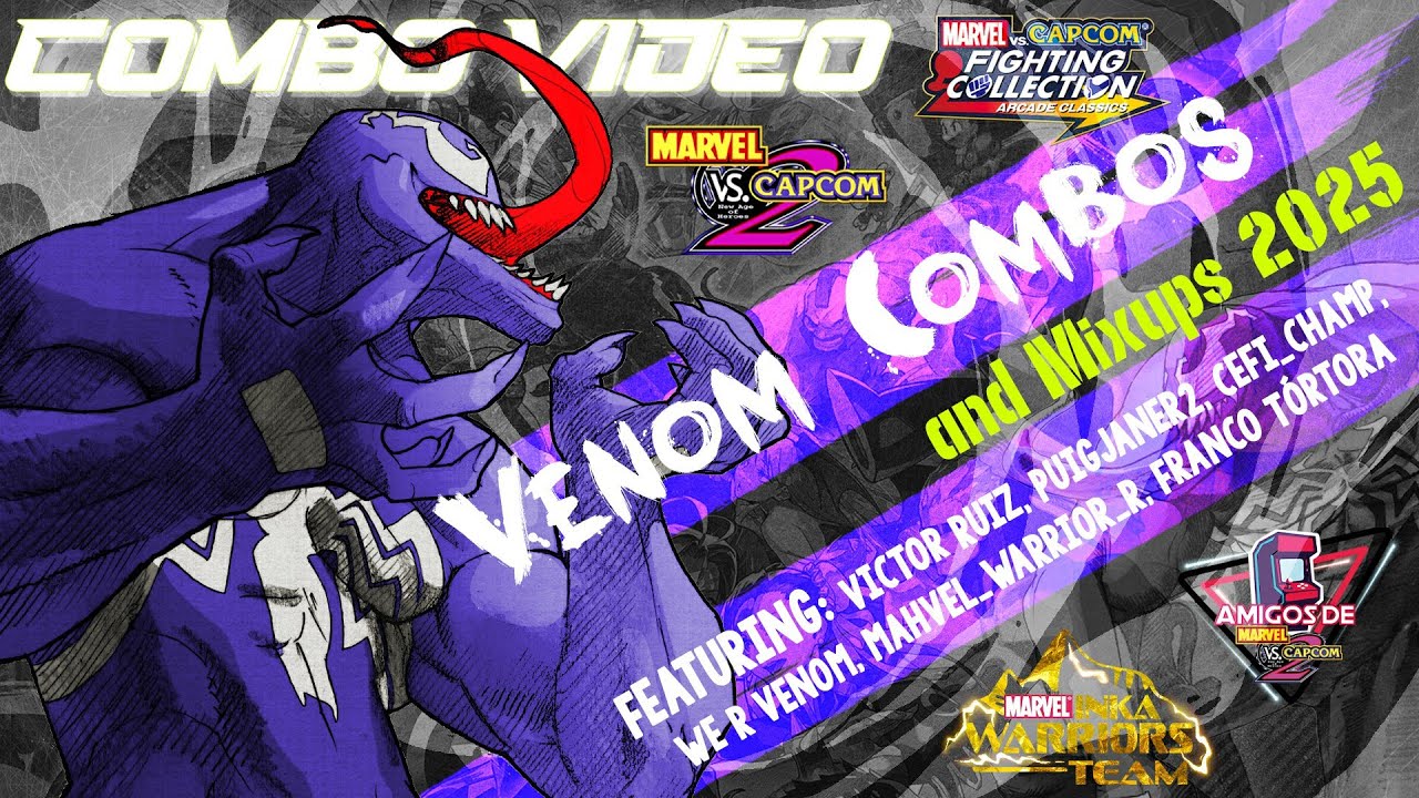 Marvel vs Capcom 2: Venom Combos and Mixups 2025 - YouTube