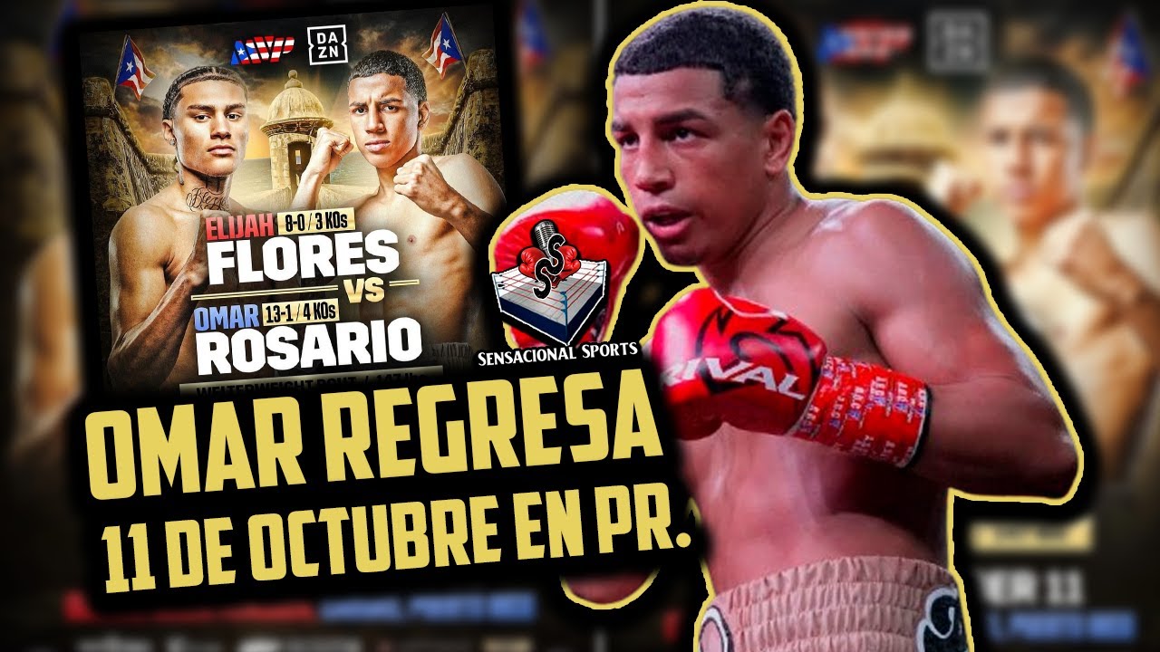 ¡Omar Rosario regresa a casa; Caguas, Puerto Rico frente a un invicto! - YouTube