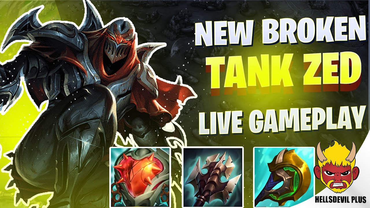 NEW BROKEN TANK ZED BUILD?!? - Wild Rift HellsDevil Plus Gameplay - YouTube