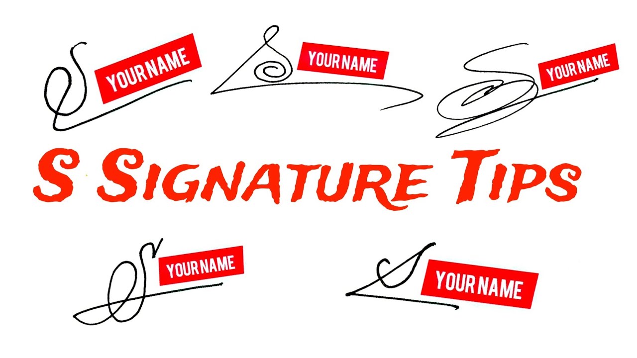 Ideas of Signature S | S Signature Tutorial | #signature # ...