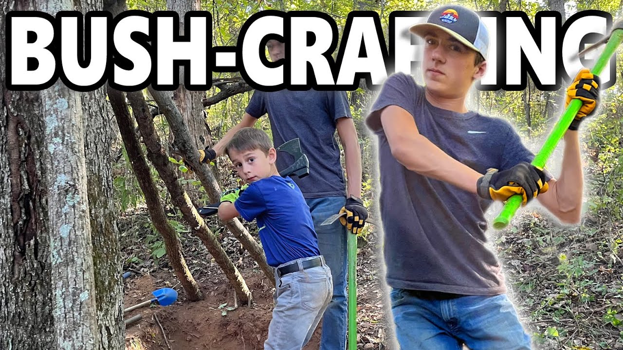 Building a SURVIVAL SHELTER with Bush-Crafting! - YouTube